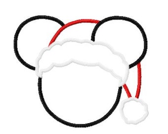 Character Inspired Santa Girl Duck Daisy Applique Embroidery