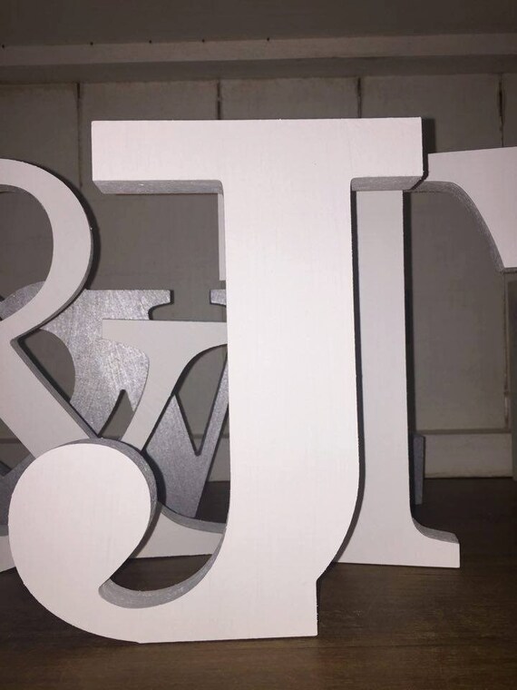 White Wooden Letters & Signs and Numbers Free-standing