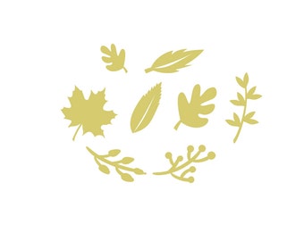 Leaf decal | Etsy