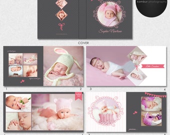 Baby album template | Etsy