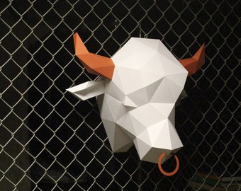 Fake animal head | Etsy