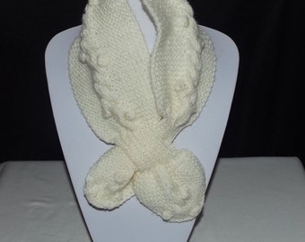 Knit keyhole scarf | Etsy