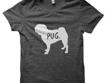 Pug t shirt | Etsy