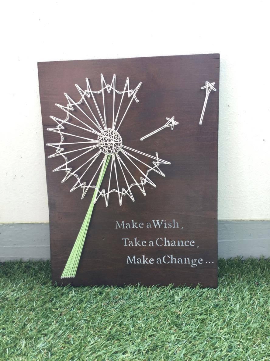 String Art dandelion by Enyris on Etsy