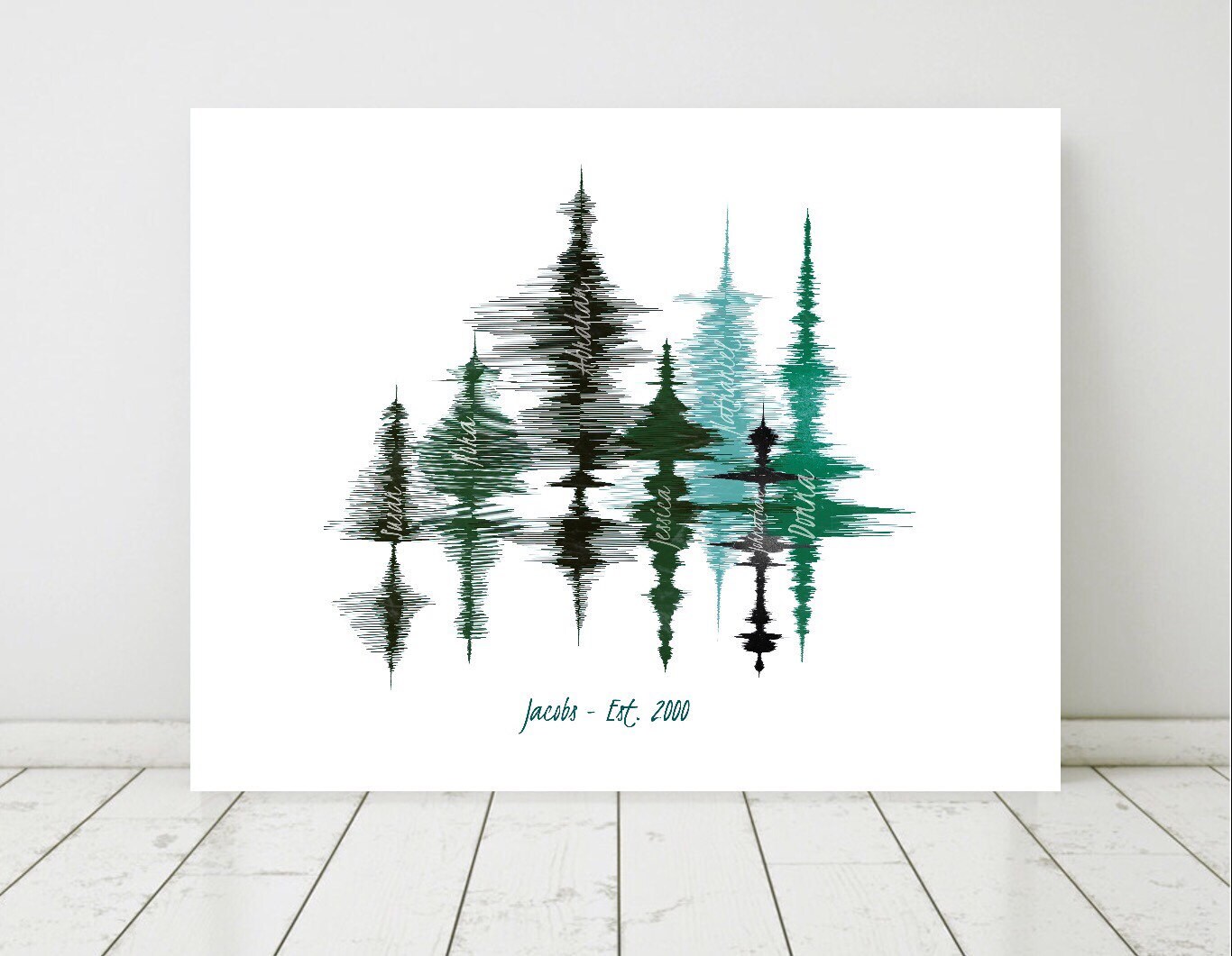 Modern Name Art Family Name Established Sign Family Name