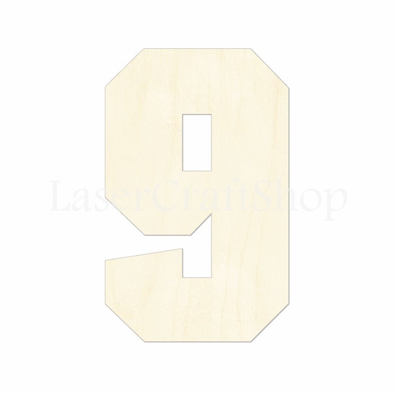 Items similar to 2" - 34" Wooden number 9, Wood Number, # 9, Cutout ...