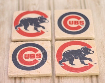 Chicago cubs coaster | Etsy