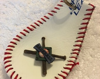 Baseball keychain | Etsy