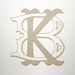 Custom Wedding Monogram BK KB Wedding Monogram by ShulerStudio