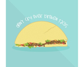 Taco poster | Etsy