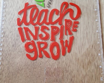 Teach inspire grow | Etsy