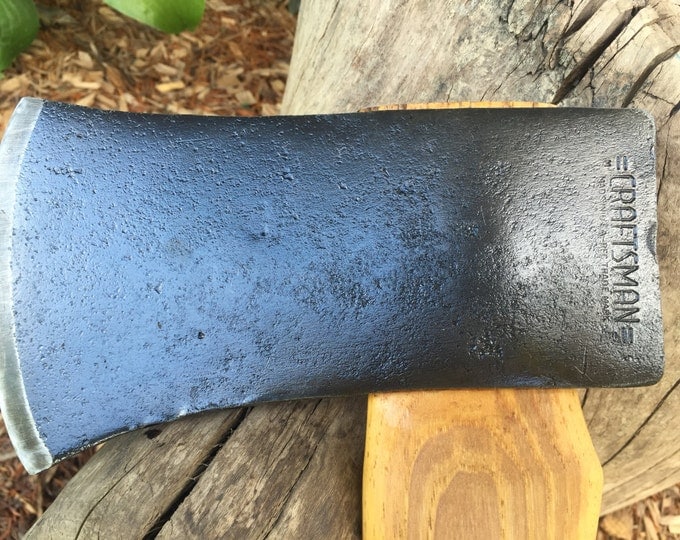 Featured listing image: Vintage Craftsman Single Bit Axe – Restored