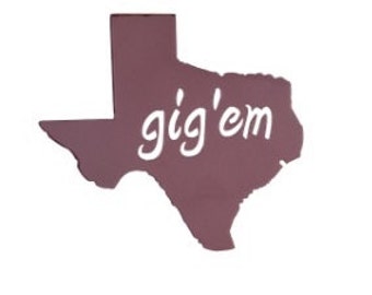 Gig em aggies sign | Etsy