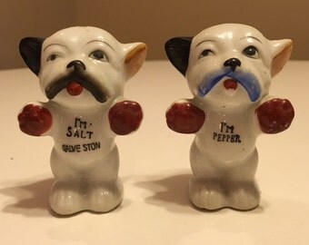 Dog salt and pepper | Etsy