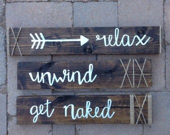 Unique relax sign related items | Etsy