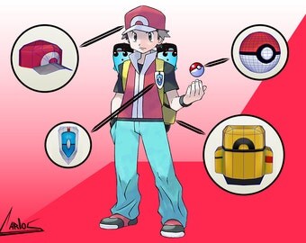 Pokemon trainer hat | Etsy