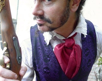 Men's White Steampunk Dandy Pirate shirt by dashandbag on Etsy