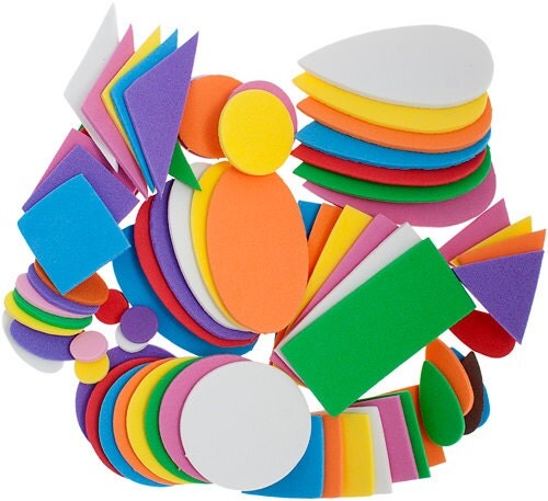 One Package 360 Pieces Foamies Craft Shapes Assorted