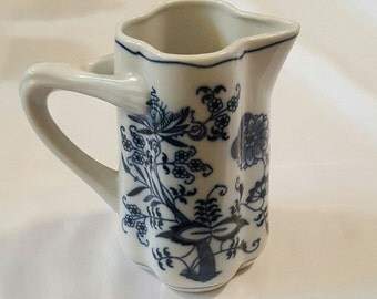 Flow blue pitcher | Etsy