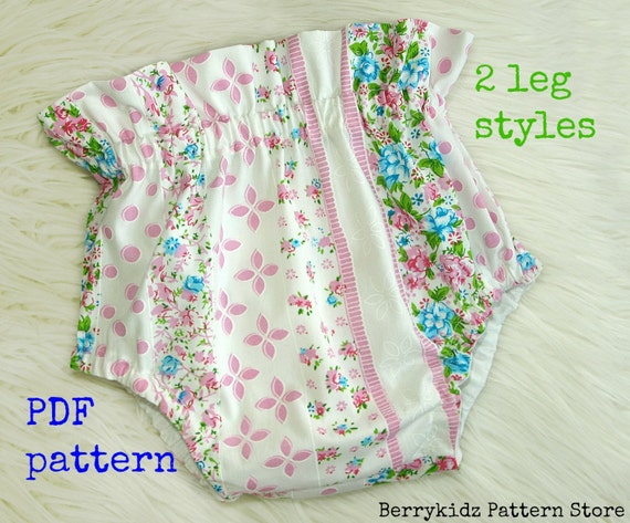Diaper cover pattern Nappy cover pattern Bloomer sewing