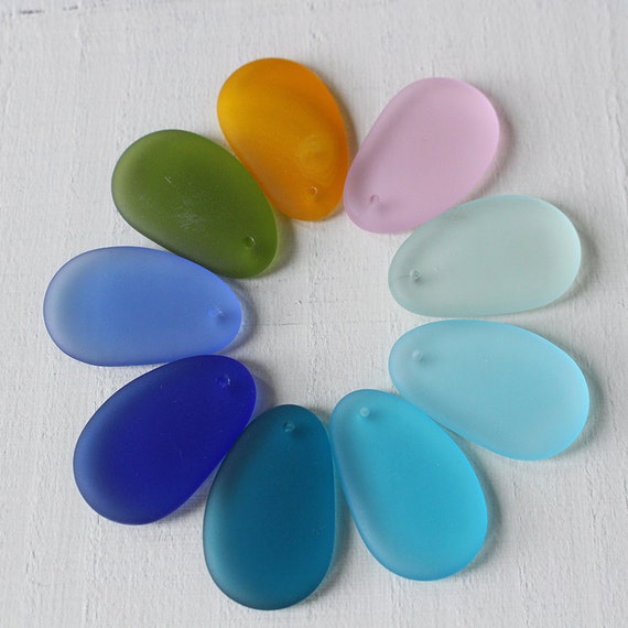 Recycled Sea Glass Beads Jewelry Making Beach Glass