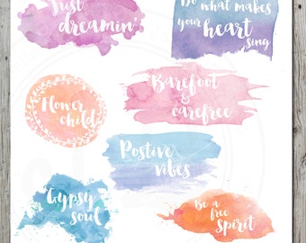 Unique quote overlay related items | Etsy