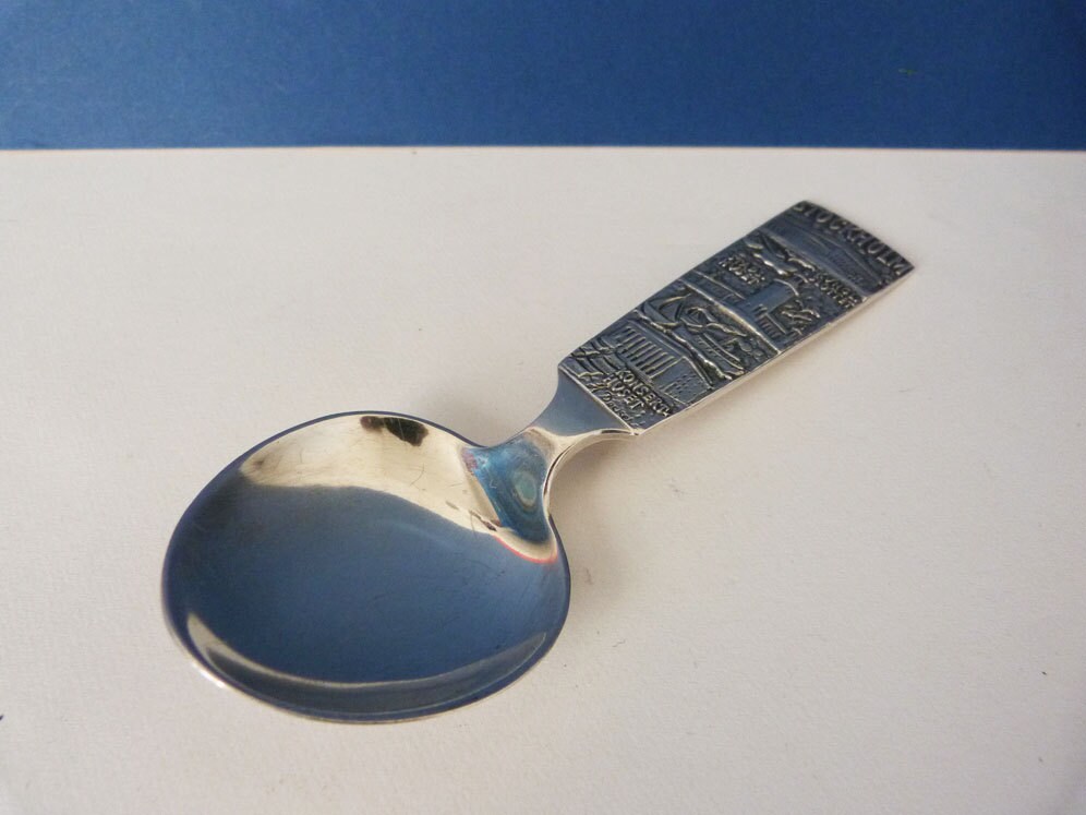 Silver plated Swedish spoon Hallberg Stockholm Sweden
