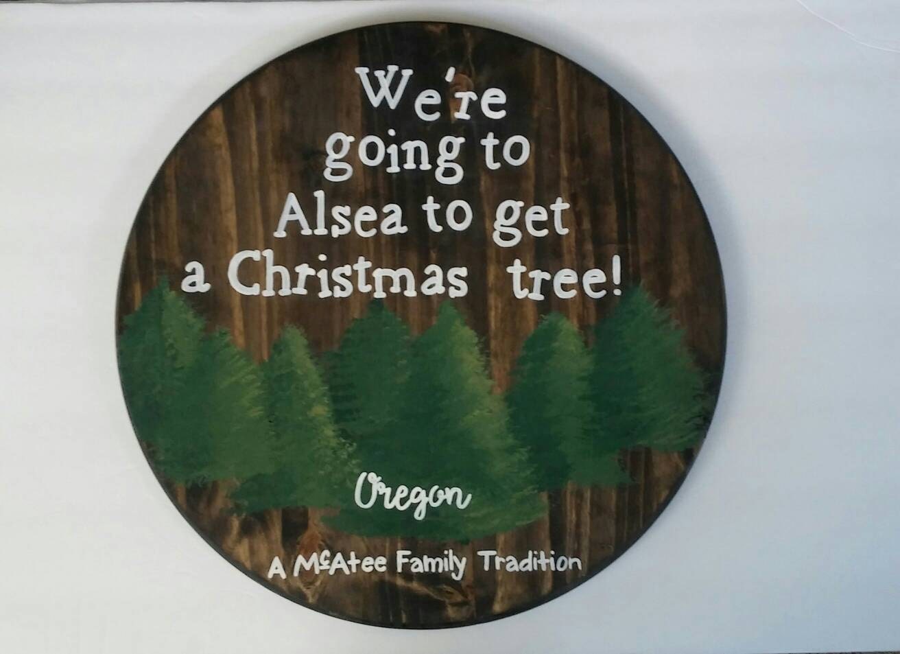 Personalized Round Wood Sign Custom Sign