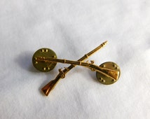 Unique crossed rifles pin related items | Etsy