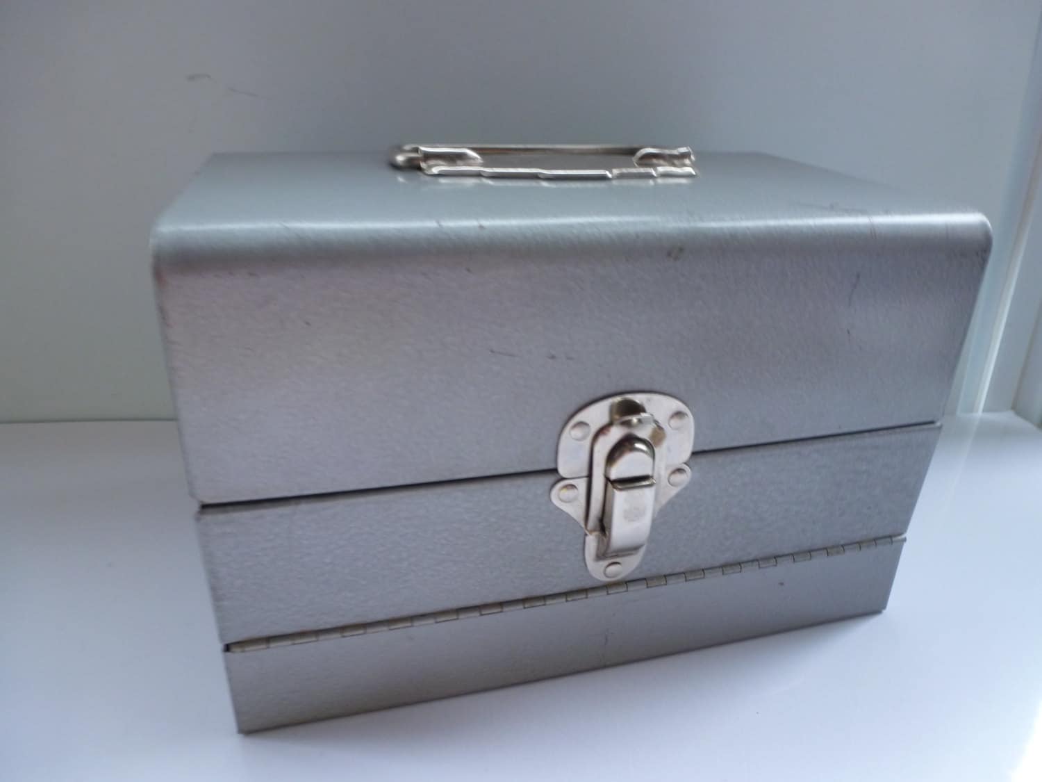 Industrial Grey Metal Box Storage Case Metal Industrial Storage ...