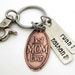 Mothers Day Gift Best Mom Ever KeyChain Hand Stamped
