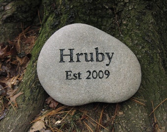 Personalized garden stone | Etsy