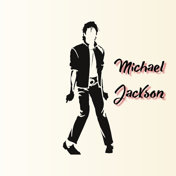 Michael Jackson SVG Cut File for Silhouette and Cricut