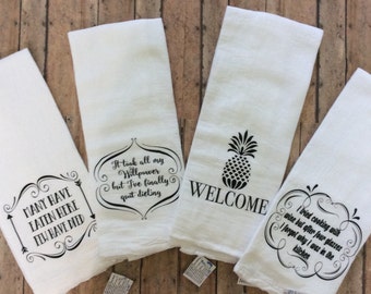 Unique towel with sayings related items | Etsy