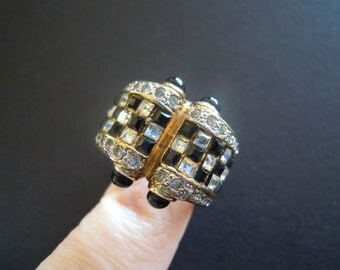 Checkerboard ring | Etsy