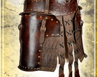 Leather tassets | Etsy