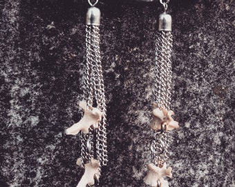 Items similar to Ball python vertebrae earrings on Etsy