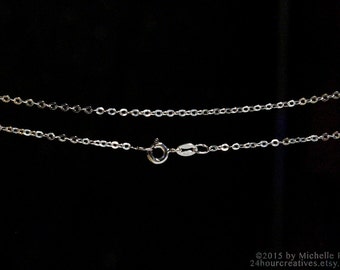 Flat rolo chain | Etsy