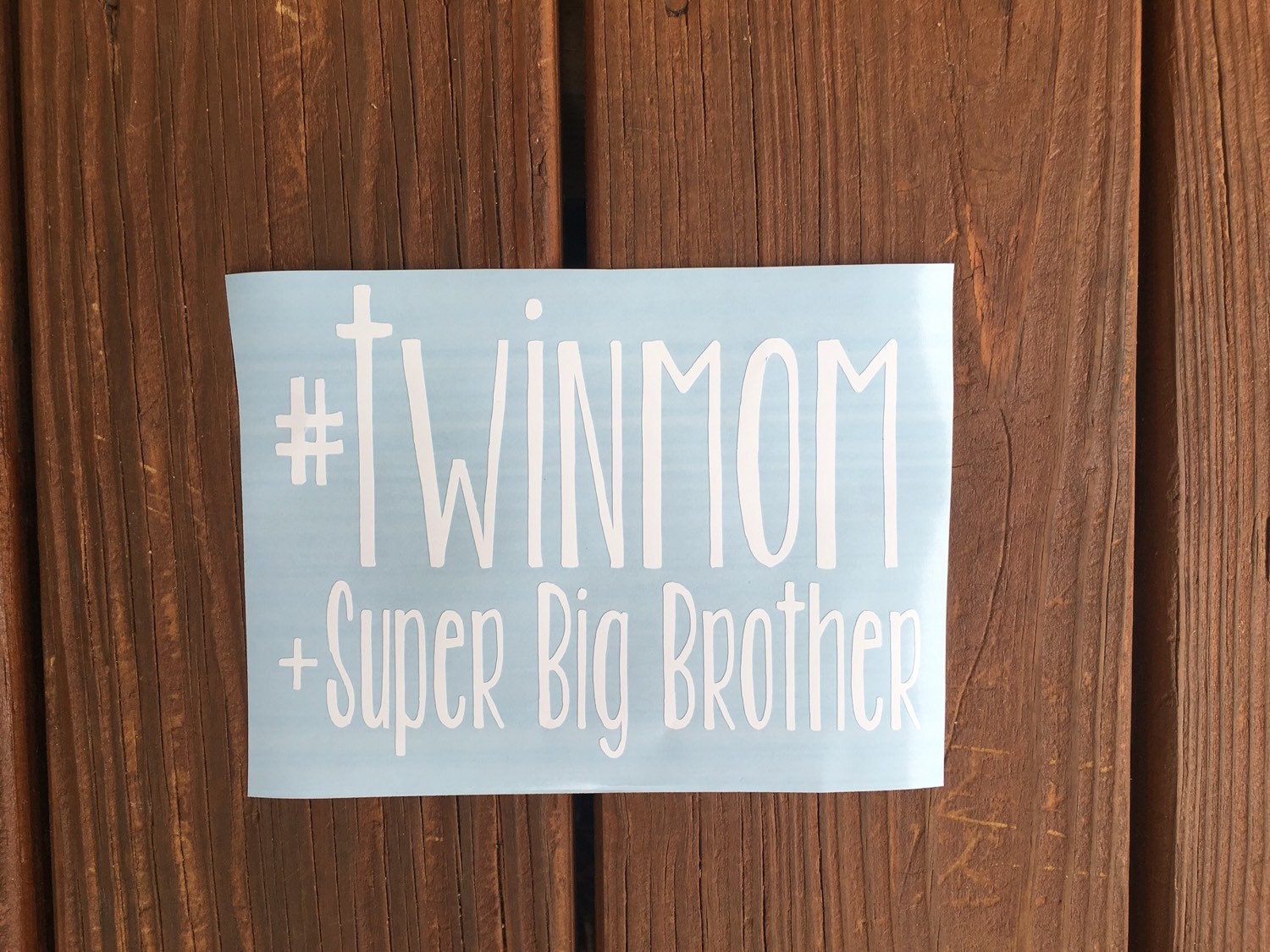 Twin Mom Car Decal Mom of Twins twinmom Boy Twins Girl