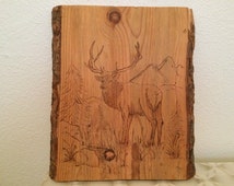 Unique wood slab art related items | Etsy