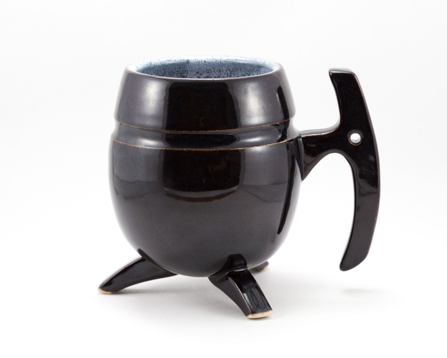 RESERVED FOR JONATHAN: Modern Tripod Mug / Handmade Ceramic