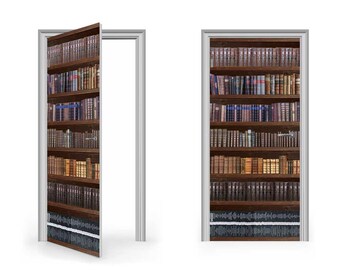 Bookcase with doors | Etsy