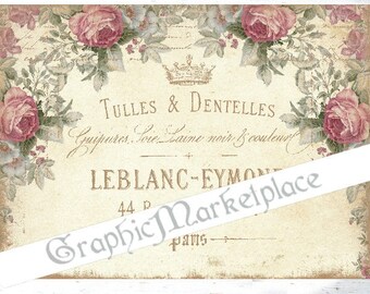 Shabby chic labels | Etsy