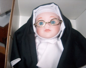 Porcelain nun doll | Etsy