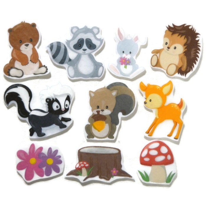 Forest Animal Felt Pieces flannel board story felt board