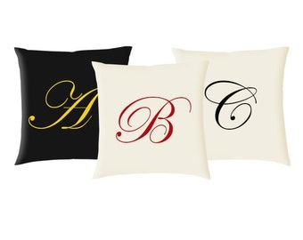 Monogram cushion | Etsy
