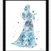 Cinderella print Disney princess Princess by FluidDiamondArt