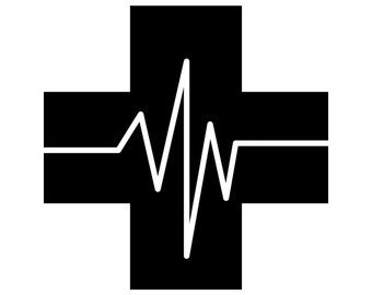 Ekg decal | Etsy
