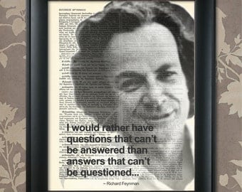 Feynman poster | Etsy