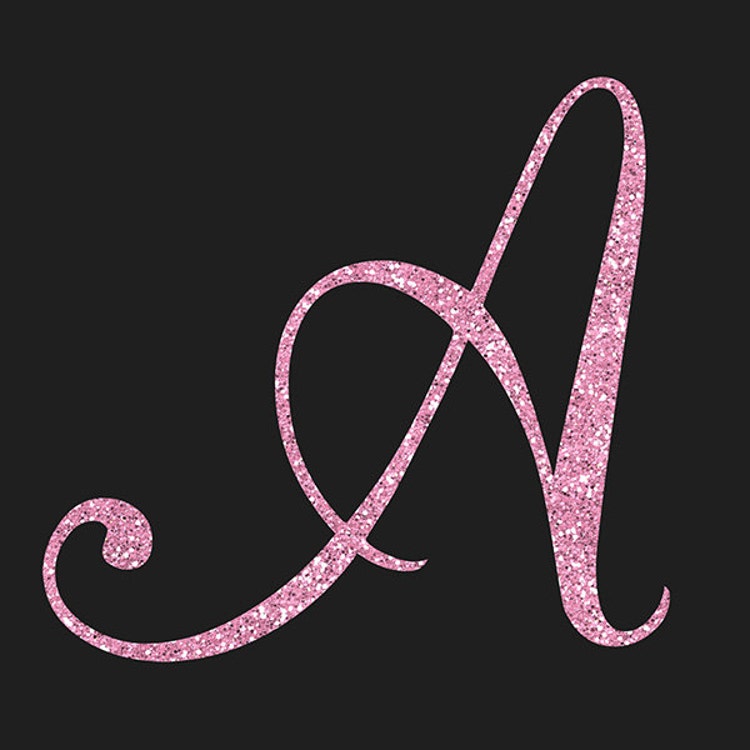 Glitter Alphabet Clip Art Sparkly Letters by NorthSeaStudio